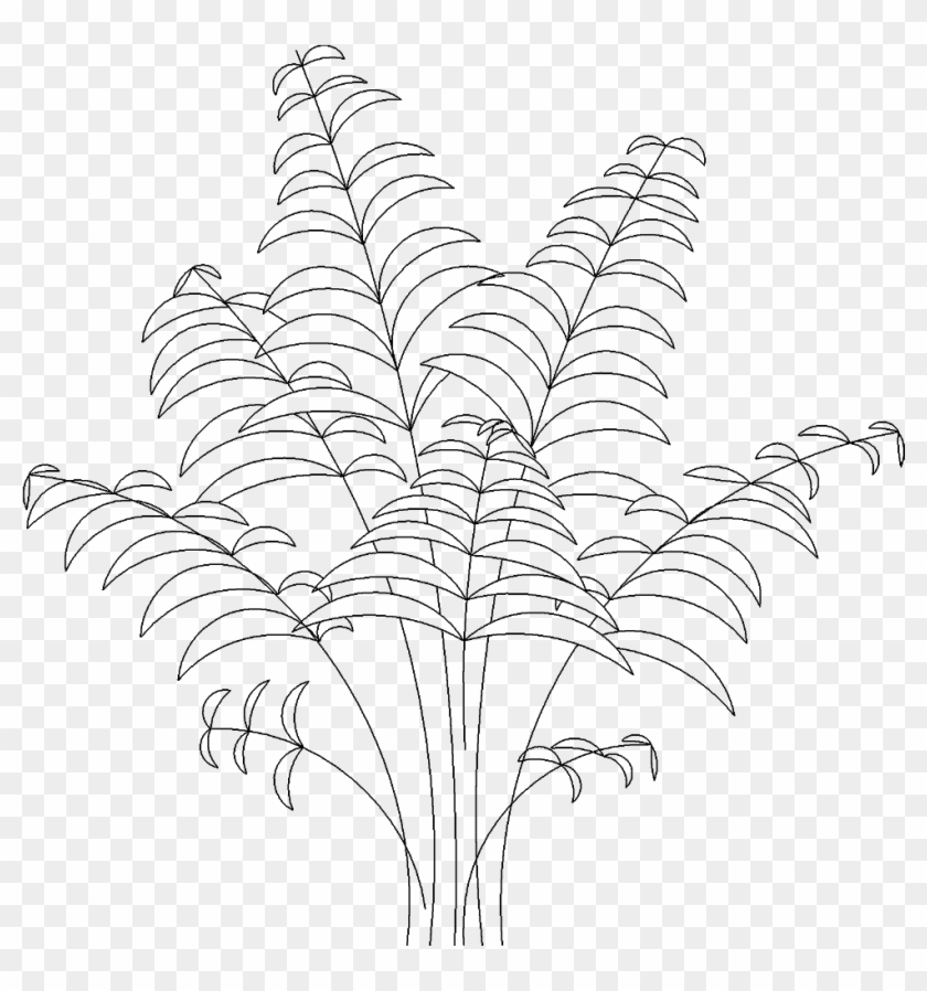 Drawn Bush Gesture - Line Art Clipart (#1032749) - PikPng