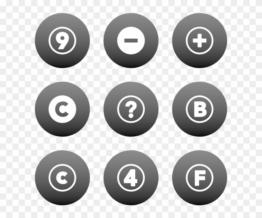 Download Encircled Icon In Style Flat Circle White On Black - Aegeus ...