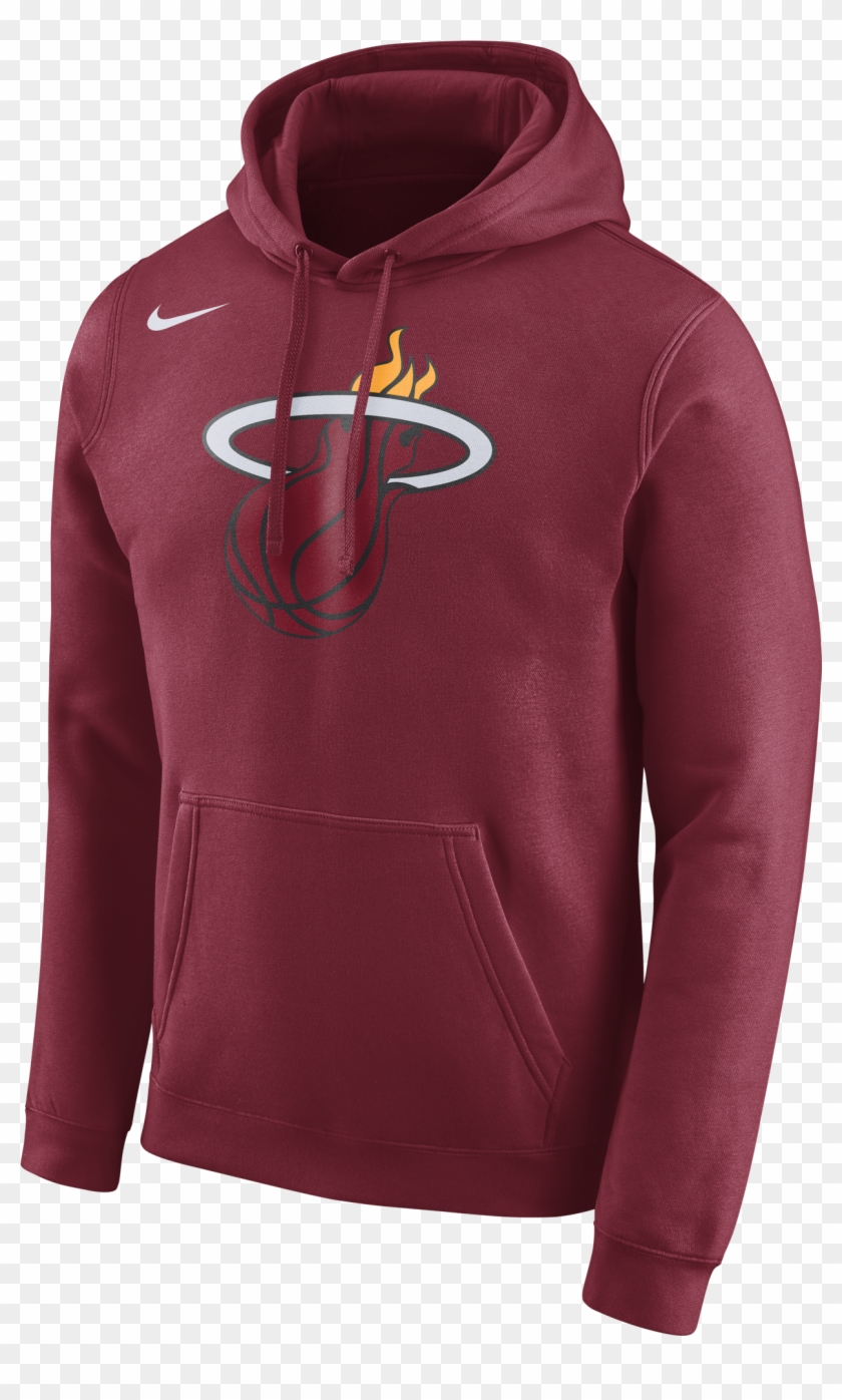 Download Nike Miami Heat Logo Club Hoodie Red Clipart Png Download - PikPng