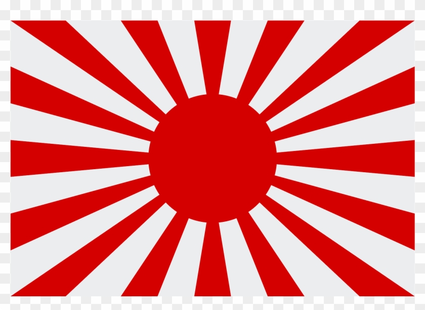 Sun Rising Png - Rising Sun Flag Black Clipart (#115217) - PikPng