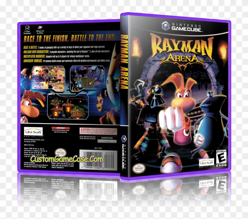 Rayman Arena Front Cover Gamecube Box Case - Pc Game Clipart (#1106263 ...