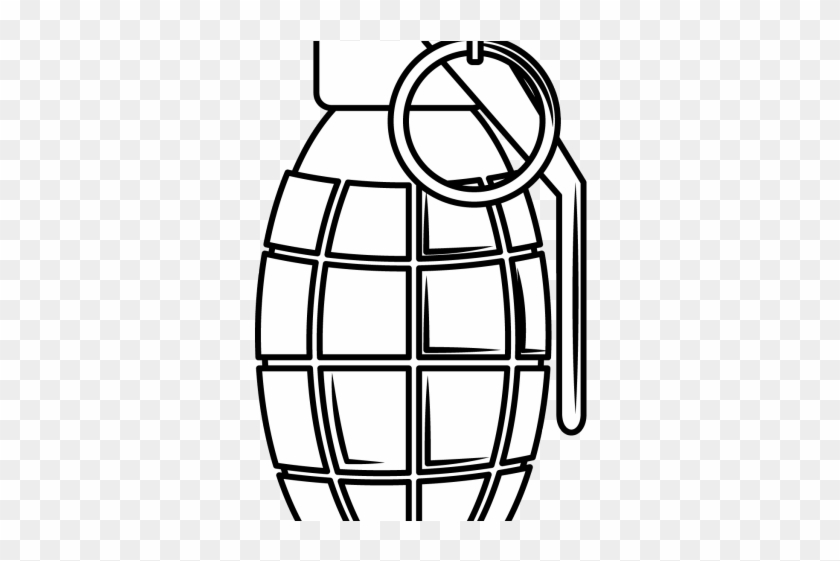 Drawn Grenade Step By Step - Drawing Clipart (#1195593) - PikPng