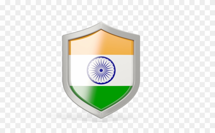 Illustration Of Flag Of India - India Flag Shield Clipart (#121172 ...