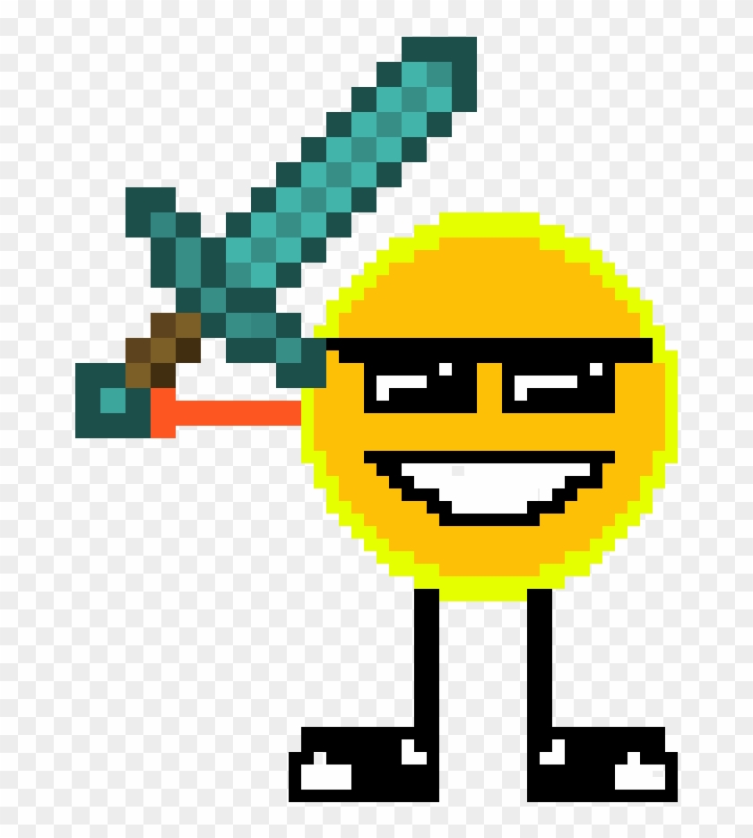 Mlg Sun - - - 8 Bit Diamond Sword Clipart (#126606) - PikPng