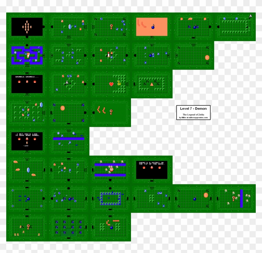 Download Level - Map Of Level 5 Legend Of Zelda Clipart Png Download ...