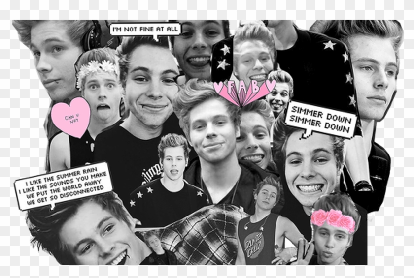 5sos Lyrics Transparent, - Collage Clipart (#1247661) - PikPng
