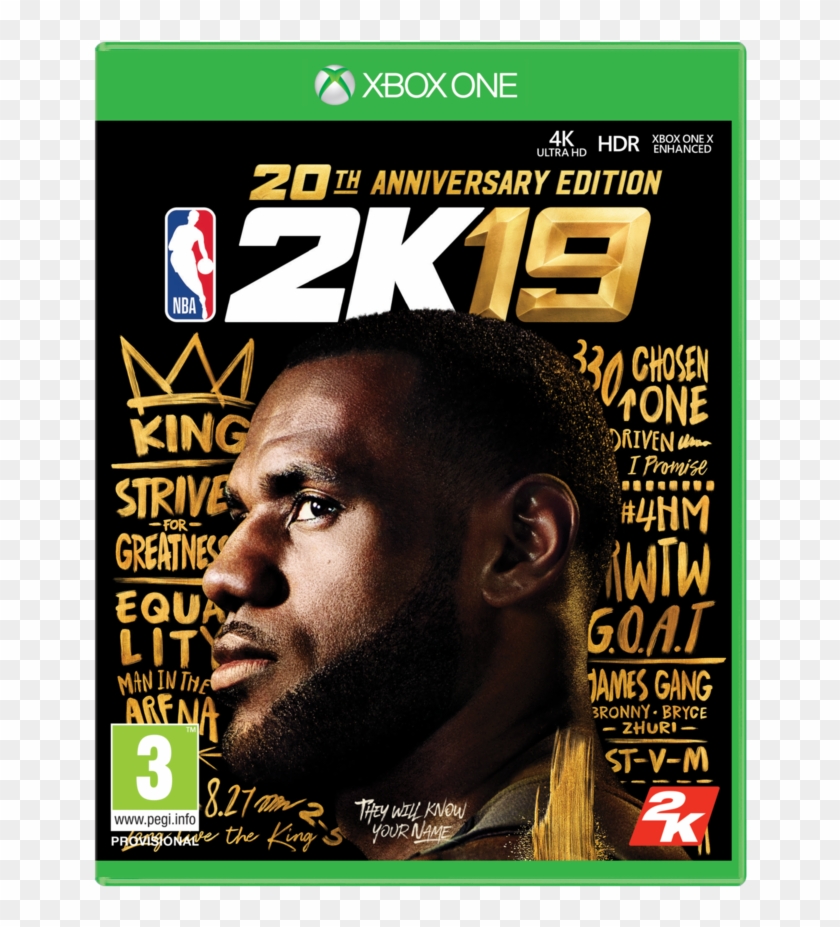 Nba 2k19 - Nba 2k19 20th Anniversary Edition Xbox One Clipart (#1274523) - PikPng