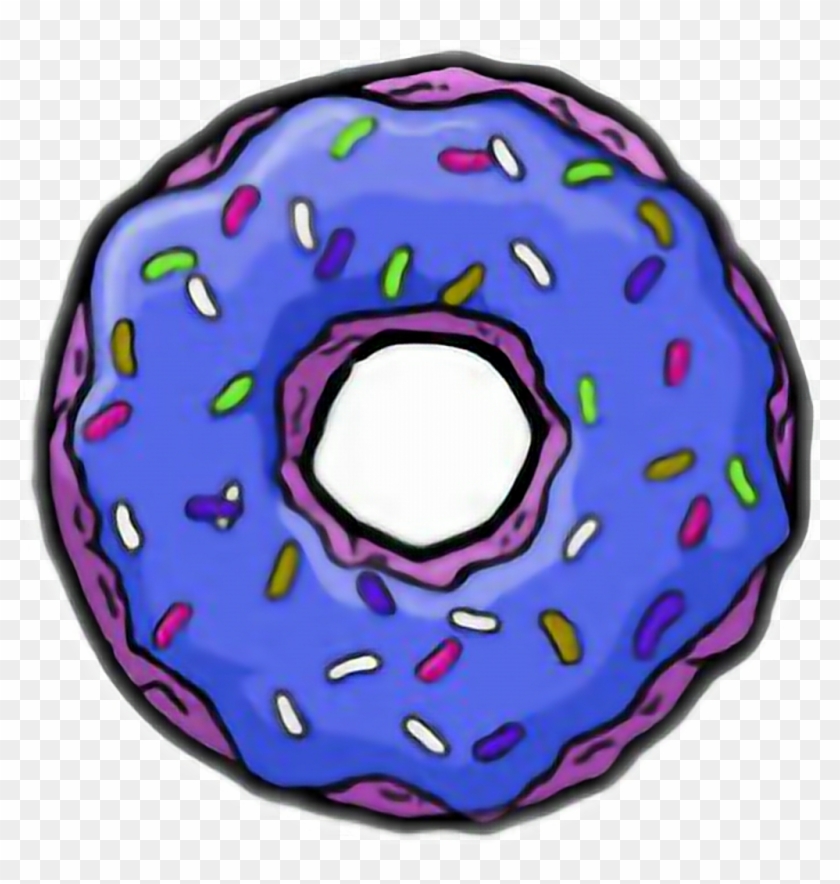 Download Tumblr Sticker - Simpsons Donut Clipart Png Download - PikPng