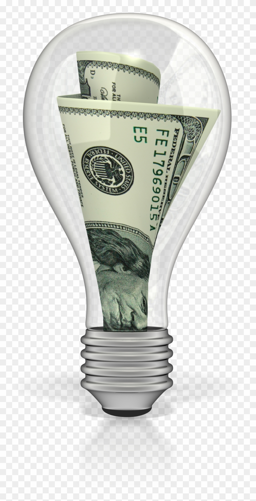 Light Bulb Money Transparent Clipart (#1281150) - PikPng