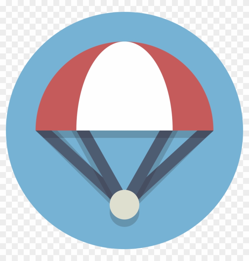 Circle Icons Parachute - Parachute Icon Clipart (#133205) - PikPng