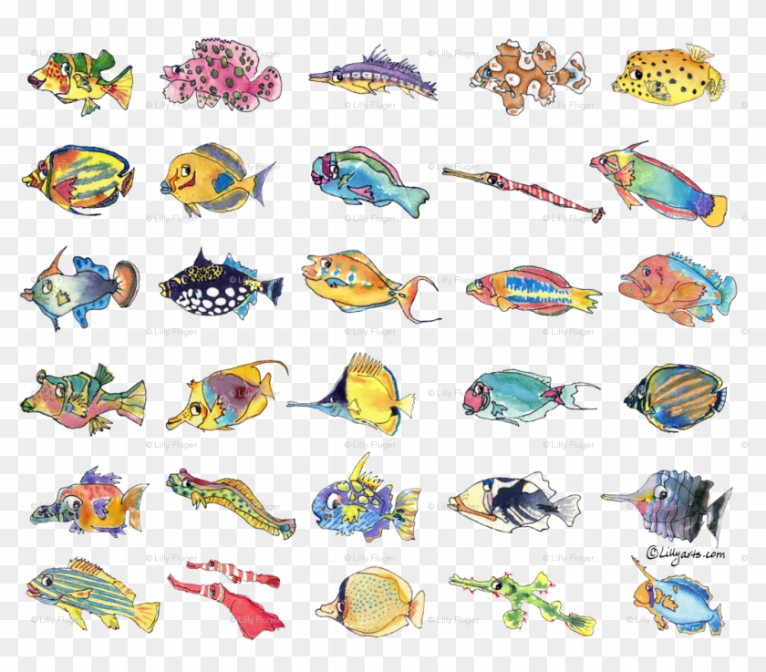 Tropical Fish Cartoon Clipart (#1310633) - PikPng
