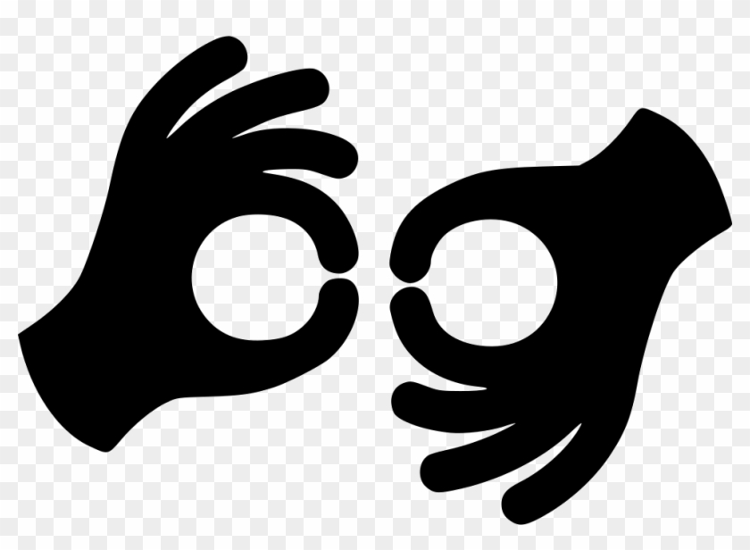 Sign Language Svg Png Icon Free Download - See And Hear Icon Clipart ...