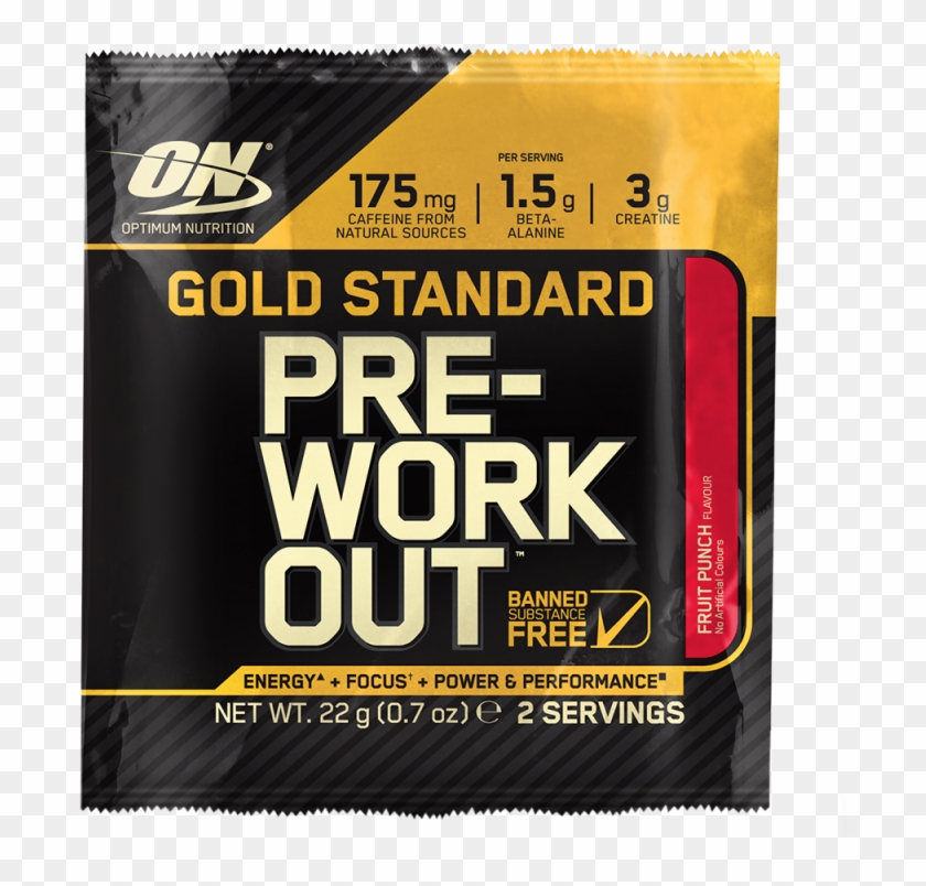Gold Pre Sample - Gold Standard Pre Workout Sachet Clipart (#1330102 ...