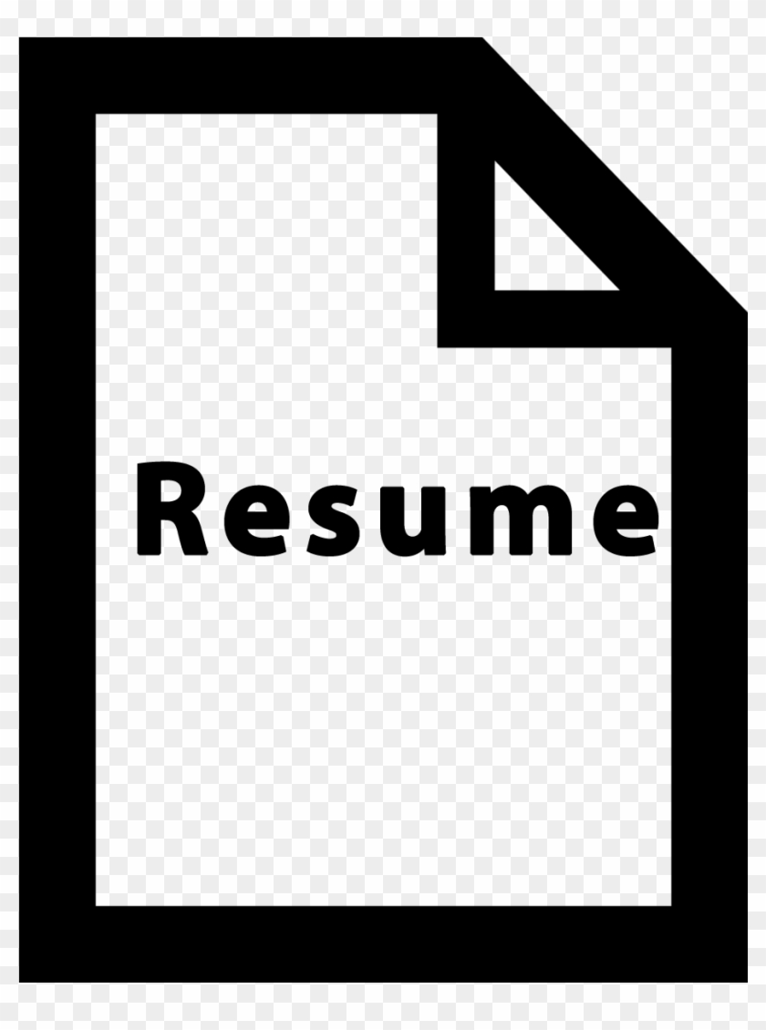 White Resume Icon Png Clipart (#1342023) - PikPng