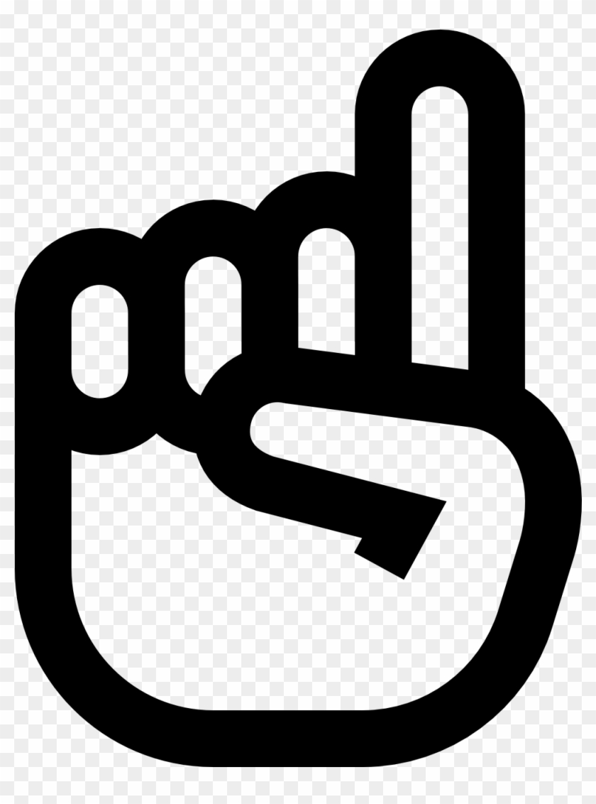 1600 X 1600 7 - One Finger Icon Png Clipart (#1373551) - PikPng