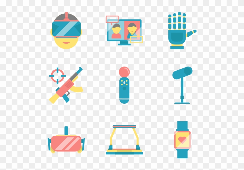 Virtual Reality Collection - Virtual World Virtual Reality Icon Clipart ...