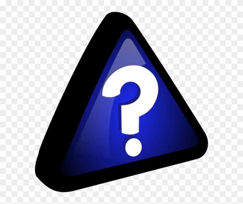 Question Mark In A Triangle 3d - Triangle With A Question Mark Clipart ...