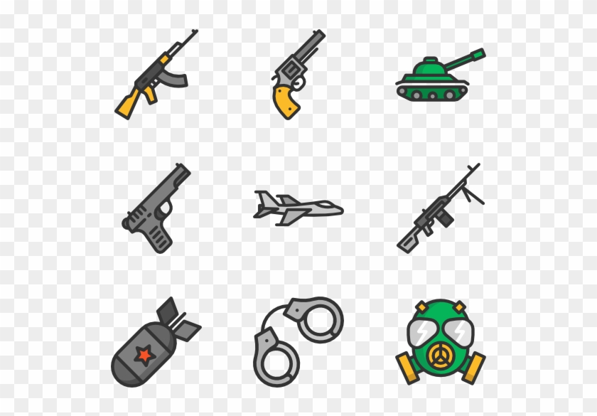 Weapons - Cartoon War Weapons Clipart (#1420602) - PikPng