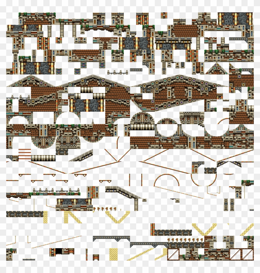 Chaos Angel Act 1 Tile Sheet - Sonic Advance Tile Sheet Clipart ...