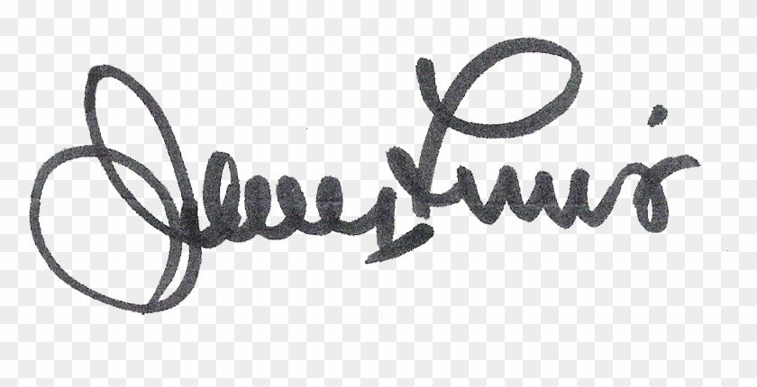 Jerry Lewis - Signature .png Clipart (#1488880) - PikPng