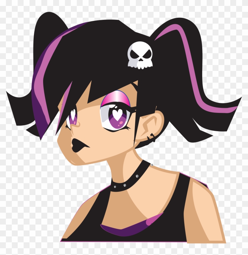 This Free Icons Png Design Of Goth Girl Clipart (#1492622) - PikPng