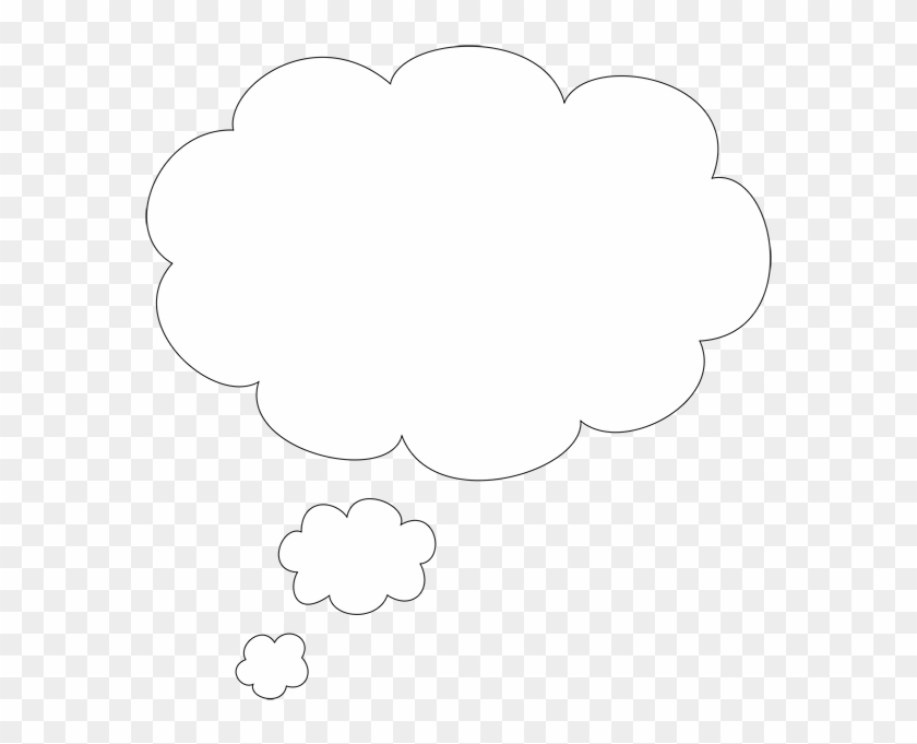 Think Bubble Photosymbols - Line Art Clipart (#1500659) - PikPng