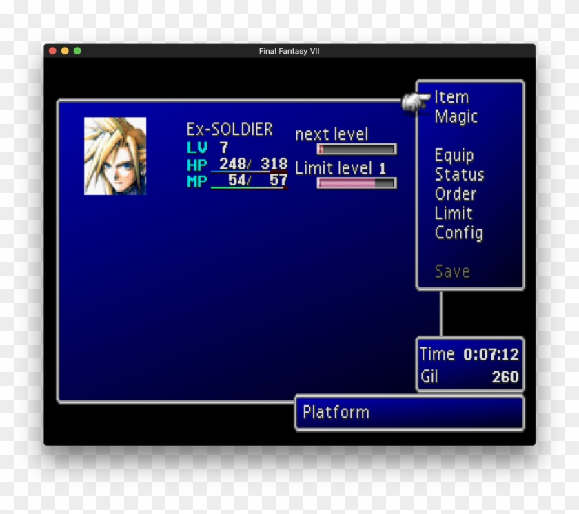 Screen Shot 2017 09 29 At 7 12 13 Pm - Ff7 Menu Clipart (#1528625) - PikPng