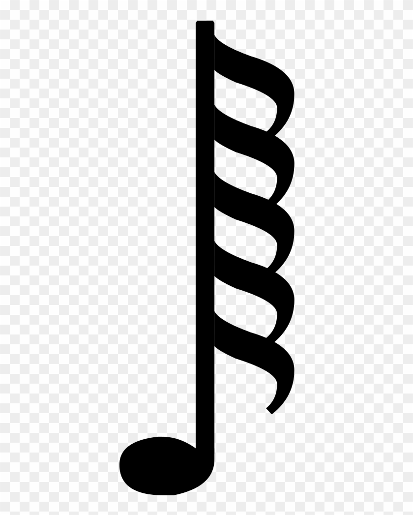 Demisemiquaver Note Clipart (#1536407) - PikPng