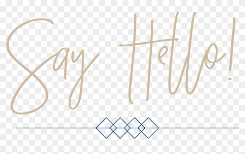Say-hello - Calligraphy Clipart (#1578725) - PikPng