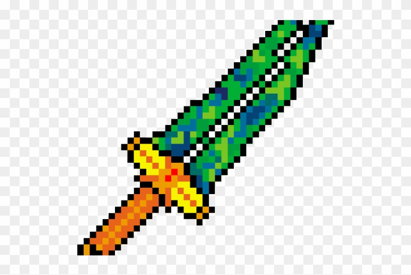 Drawn Sword Terraria - Spoon Pixel Art Clipart (#1586265) - PikPng