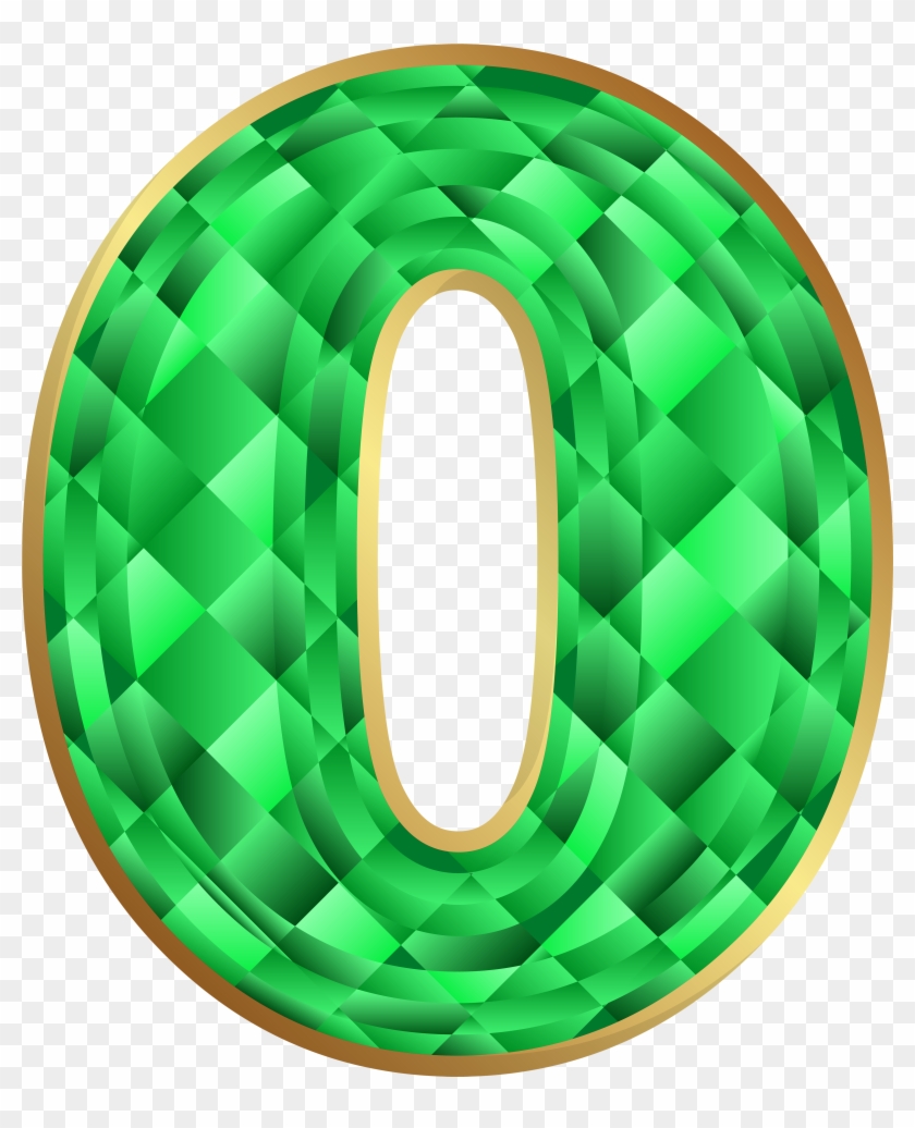 Download Emerald Number Zero Png Clip Art Image - Portable Network ...