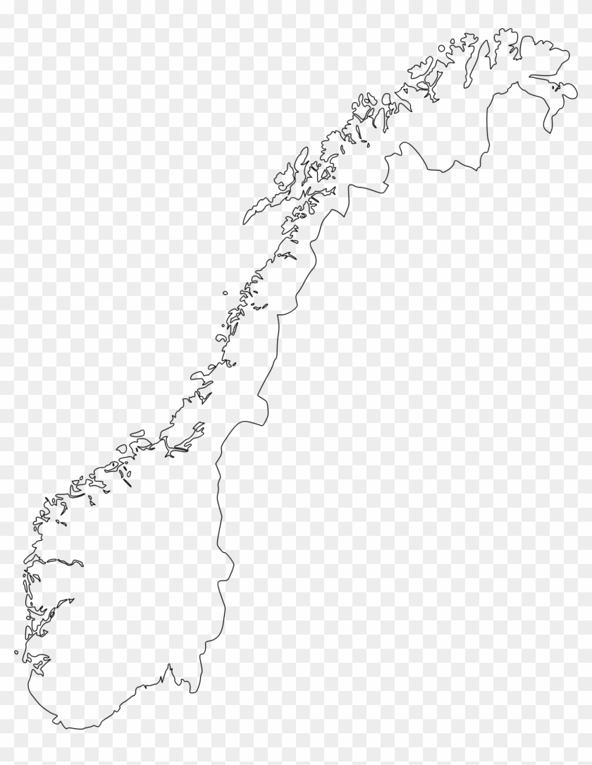 This Free Icons Png Design Of Map Of Norway Clipart (#1603340) - PikPng