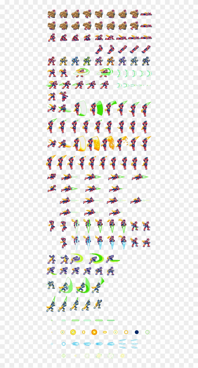 Download Megaman Zero - Zero Sprites Clipart Png Download - PikPng