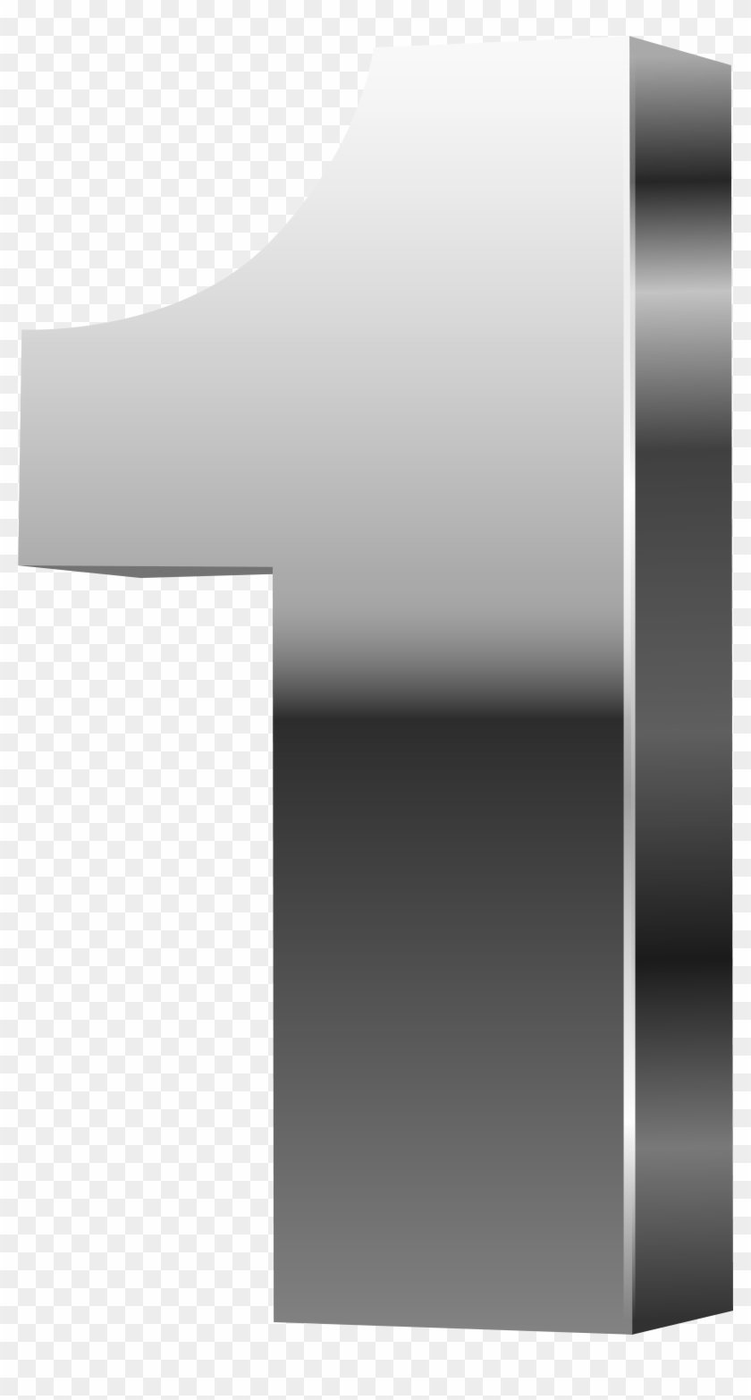 Number One 3d Silver Png Clip Art Image - Number One 3d Transparent ...