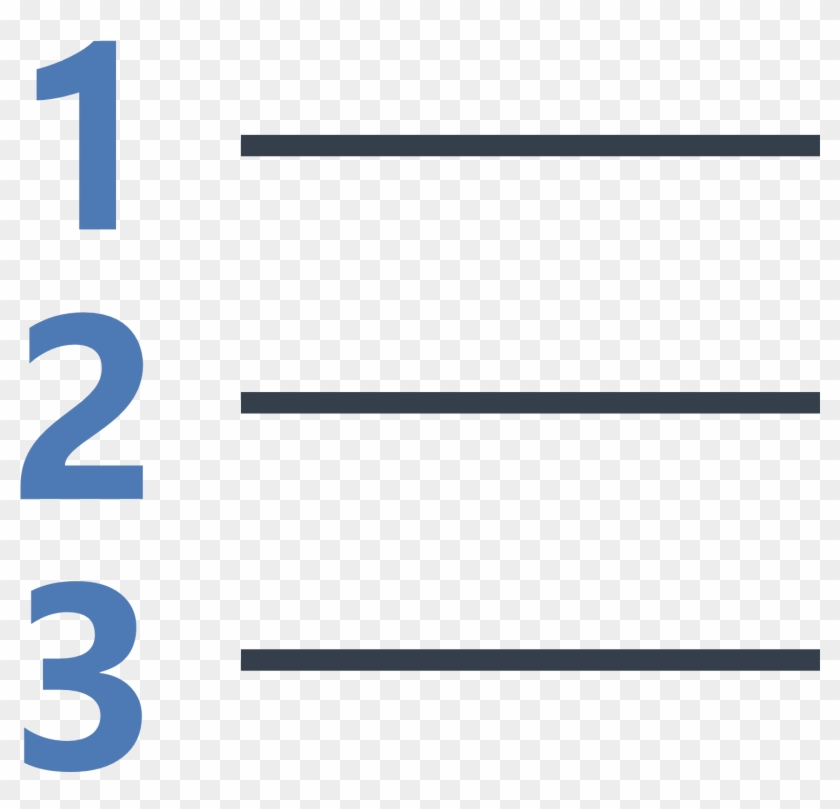Picture Number Vector Numbering - Numbered List Clipart (#1607460) - PikPng