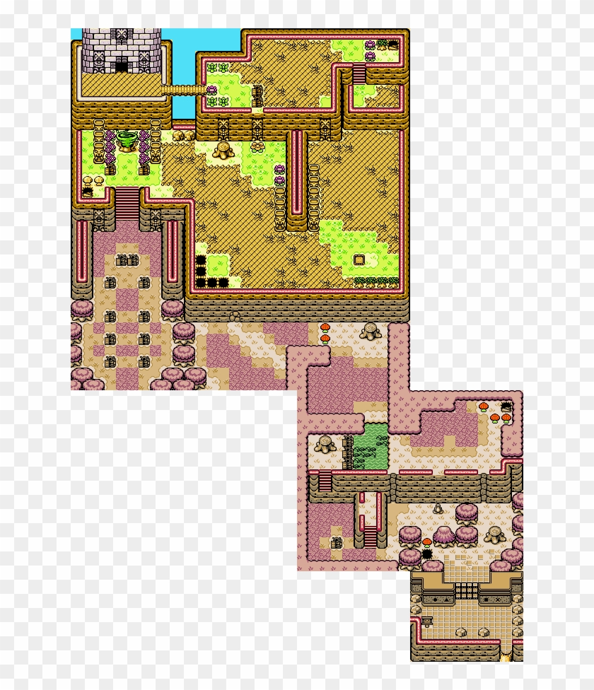 Games - Zelda Oracle Of Seasons Map Clipart (#1610141) - PikPng