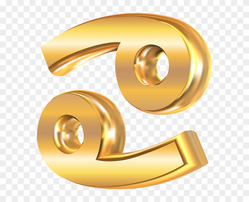 Cancer 3d Gold Zodiac Sign Png Clip Art Image - Cancer Zodiac Png ...