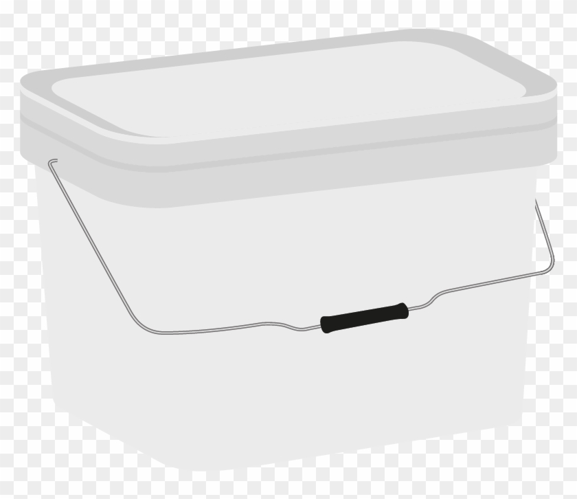 Square Bucket - Box Clipart (#1629166) - PikPng