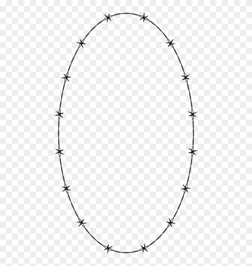 Download Barbwire Png Free Download - Barbed Wire Oval Border Clipart ...