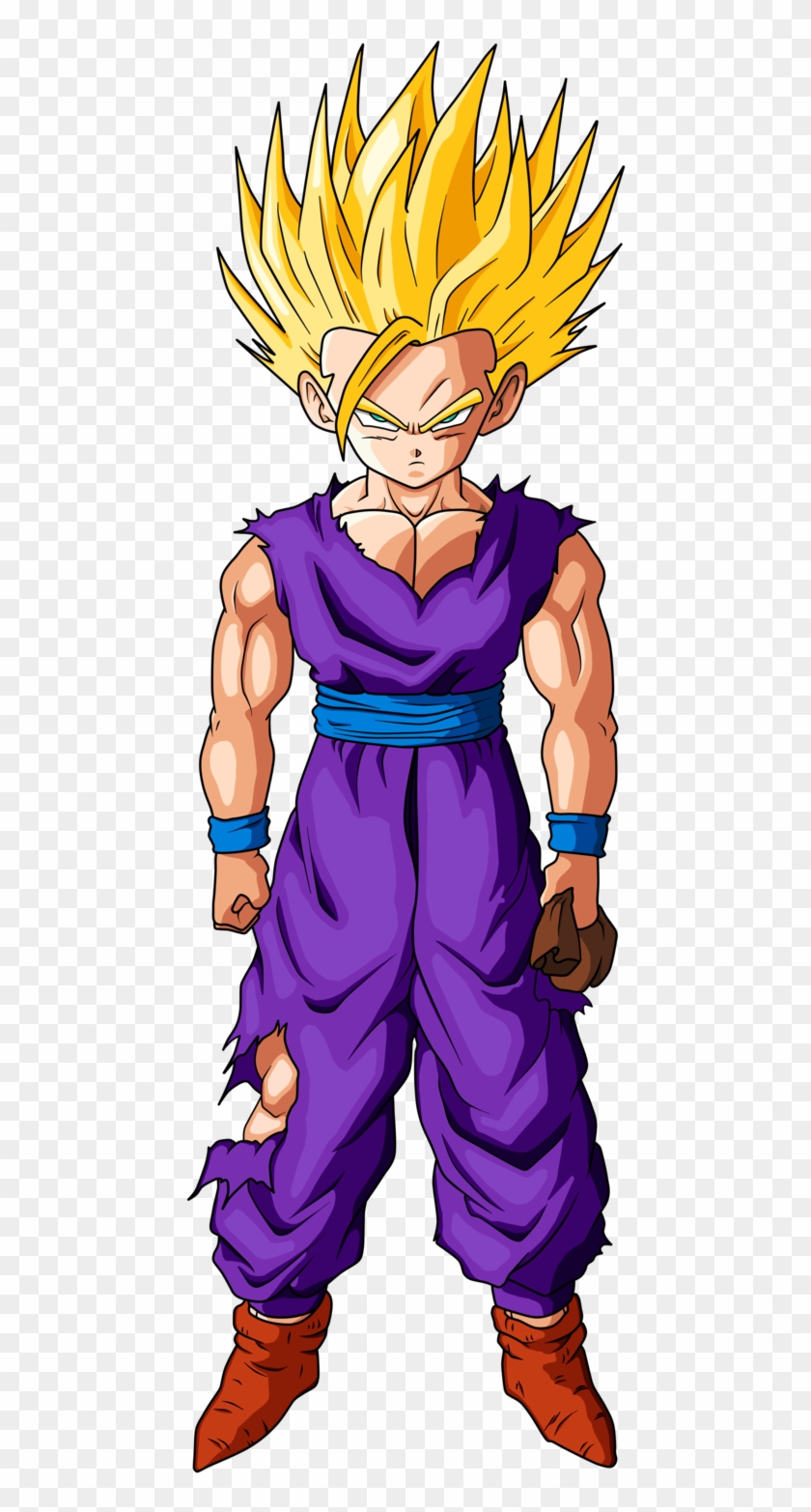Cell X Air Jordan - Kid Gohan Ssj 2 Clipart (#1684790) - PikPng