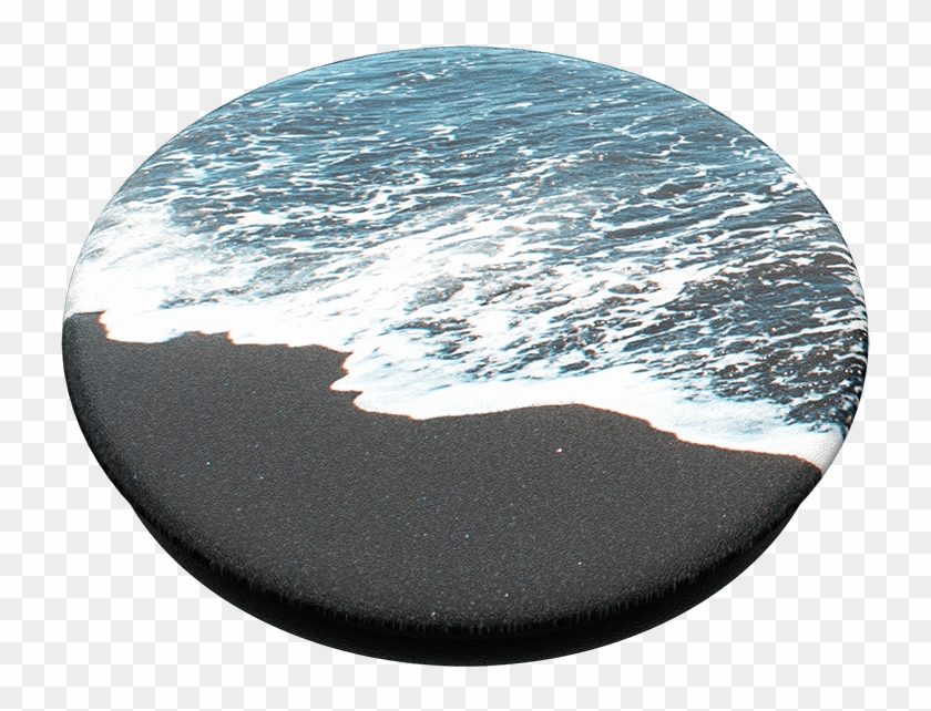 Black Sand Beach, Popsockets - Circle Clipart (#1692421) - PikPng