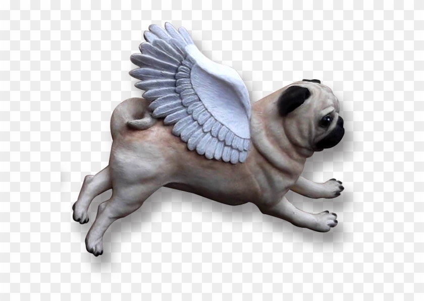 Download Pugs Might Fly Wall Hangings Set Of 3 Hand Painted - Pug With ...