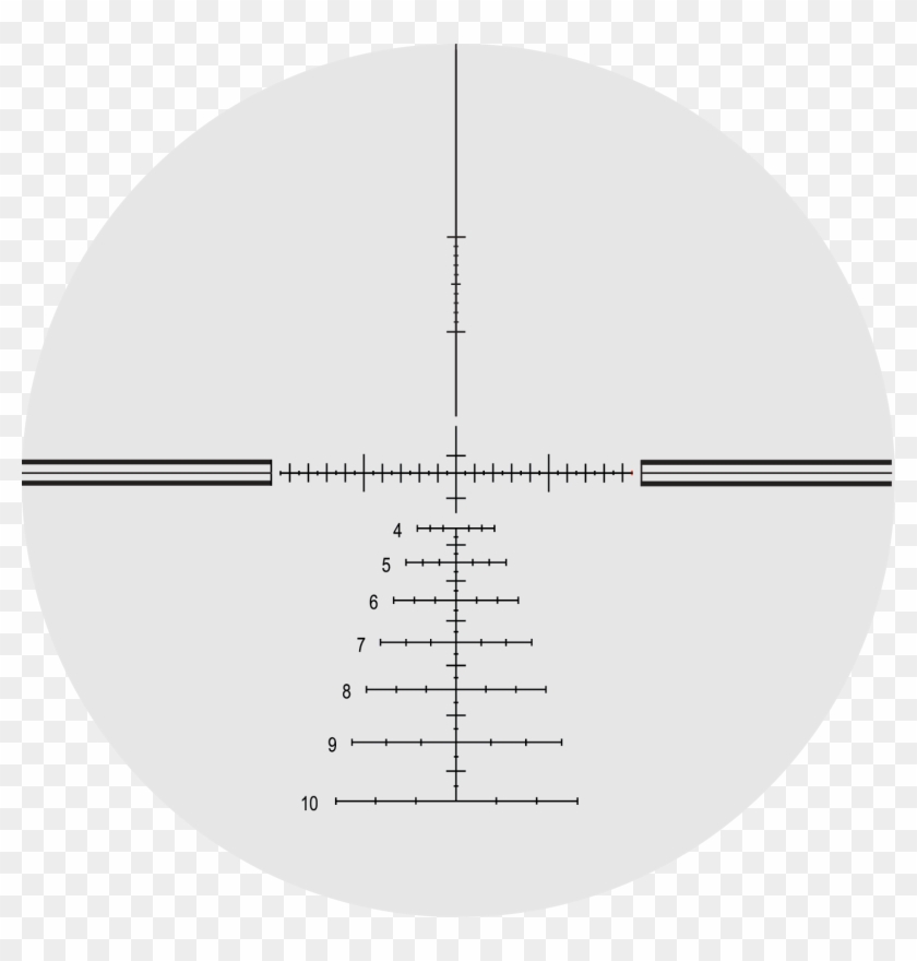 Download Zoom - Nightforce Mil Xt Reticle Clipart Png Download - PikPng