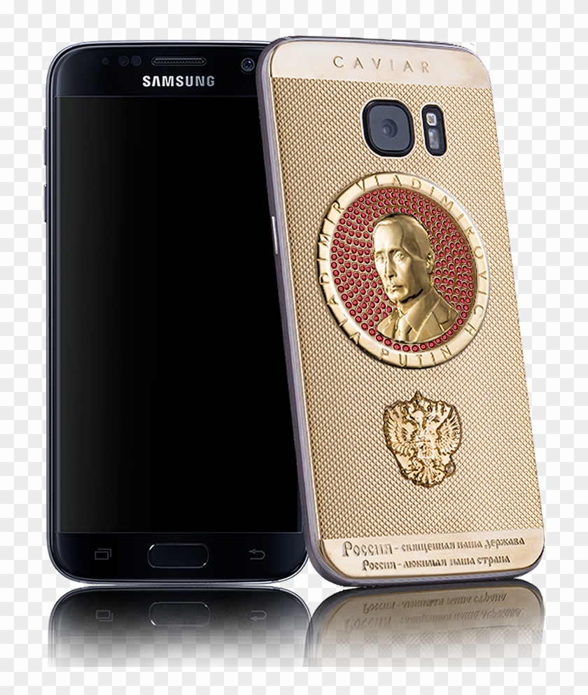 Download Putin Yellow Gold Galaxy S7 - Caviar Smartphones Clipart Png ...