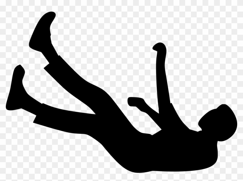 Man Falling Down Silhouette Man Falling Down Silhouette