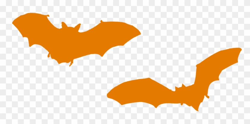 Bat Graphic - Orange Bat Png Clipart (#1826543) - PikPng