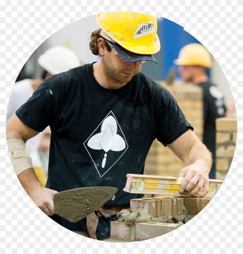 Brick And Stone Masons Make Or Fix Walls, Foundations Clipart (#1850579 ...