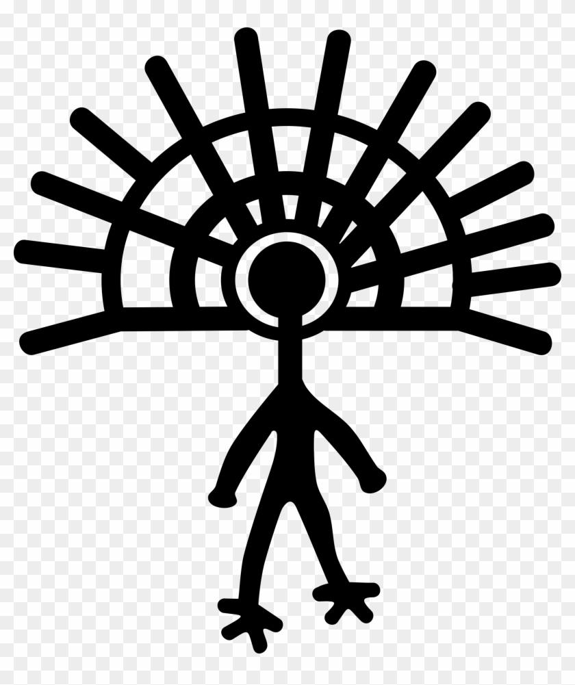 Download This Free Icons Png Design Of Petroglyph Rayed Figure ...