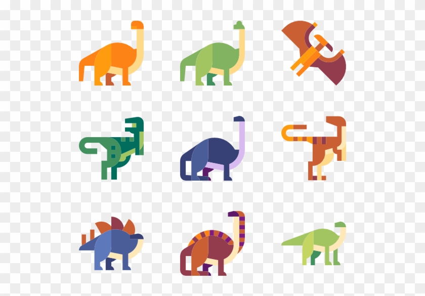 Dinosaur Collection - Dino Icons Clipart (#1859141) - PikPng