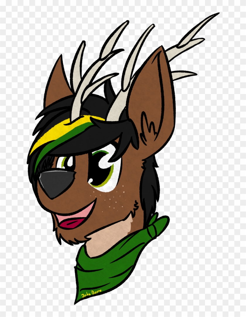 Download Kamithepony, Deer, Headshots, John Deere, Oc, Oc - Cartoon ...